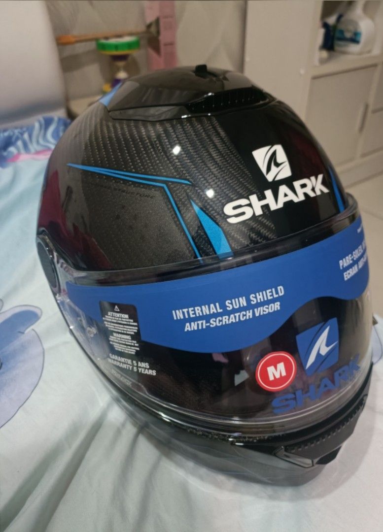 Sharks spartan carbon helmet, Motorcycles, Motorcycle Accessories on ...