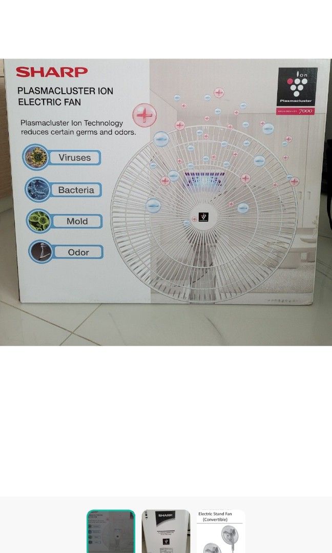 Sharp standing fan, Furniture & Home Living, Lighting & Fans, Fans on ...