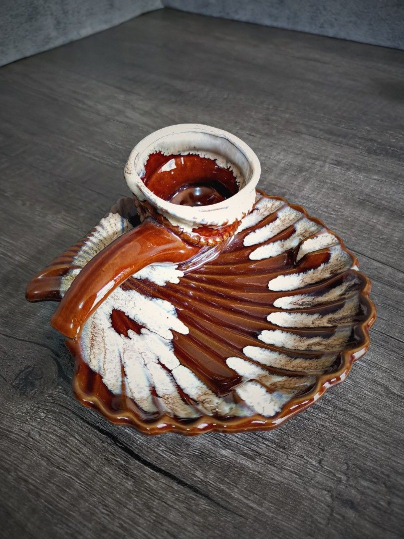 Shell Ashtray with Pipe, Furniture & Home Living, Home Decor, Other ...