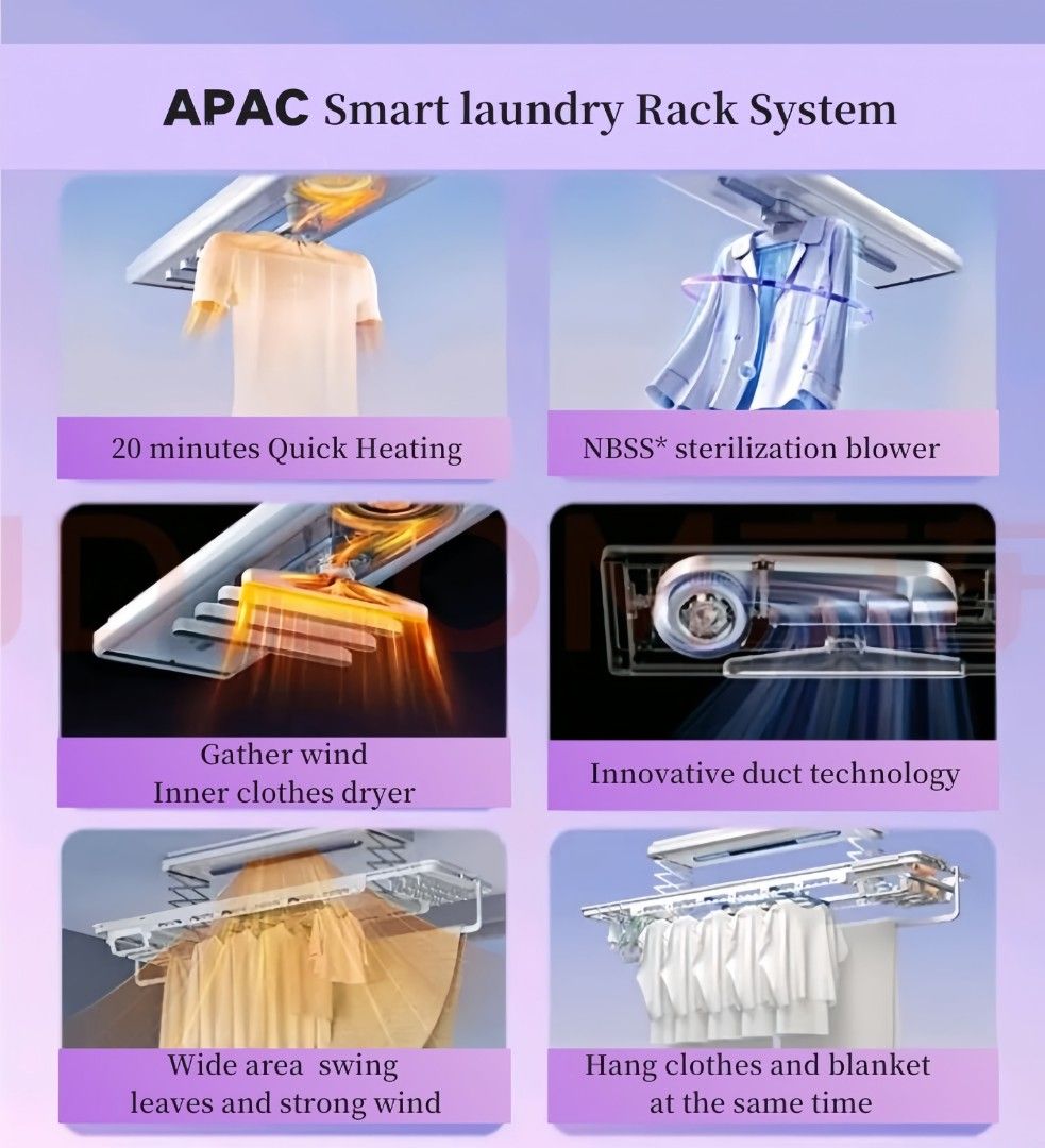 Smart Laundry Rack System/ Clothes Drying Rack/Laundry Rack System ...
