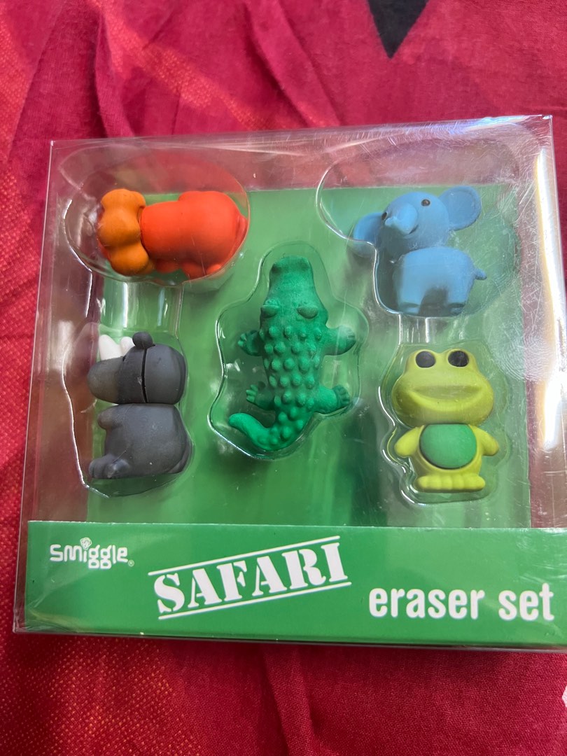 Smiggle Safari Erasers set, Hobbies & Toys, Stationery & Craft ...