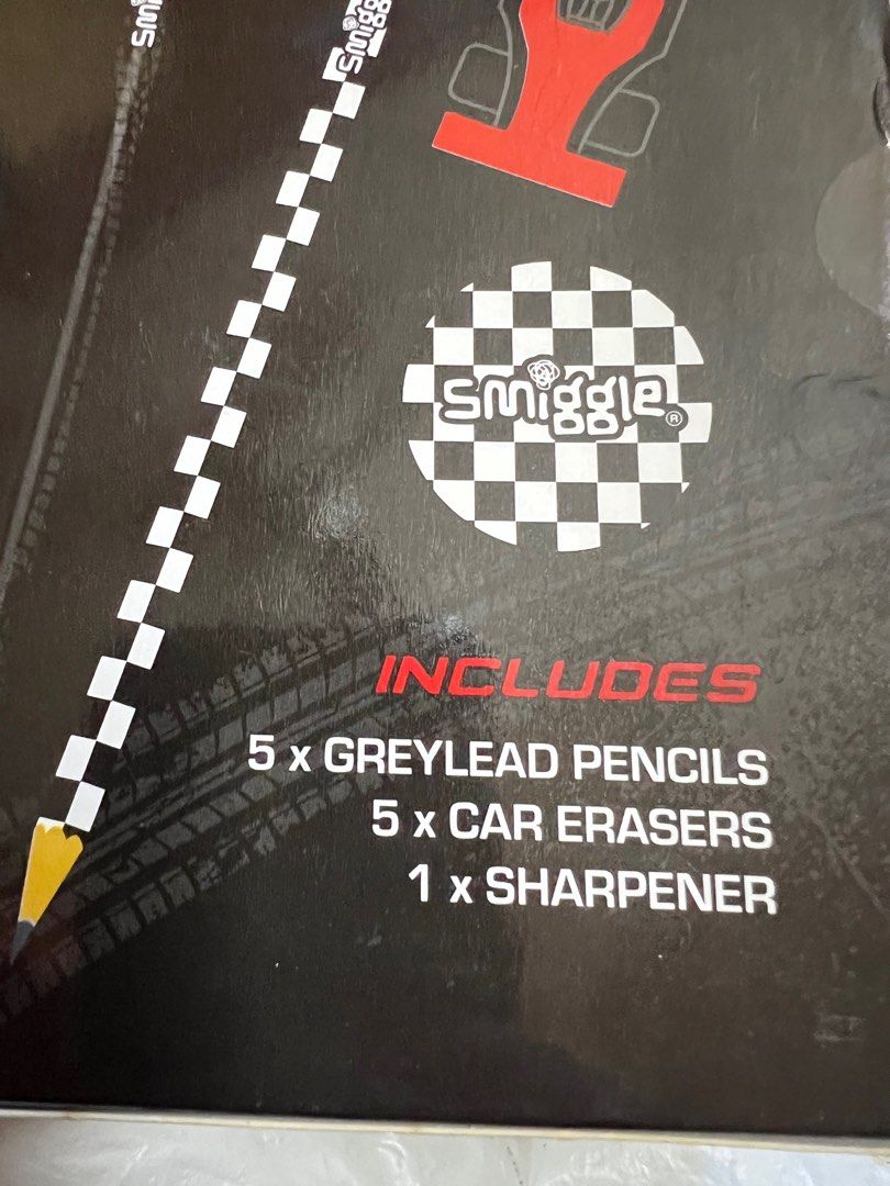 Smiggle Erasers Set with Pencil - Cars theme , Hobbies & Toys ...