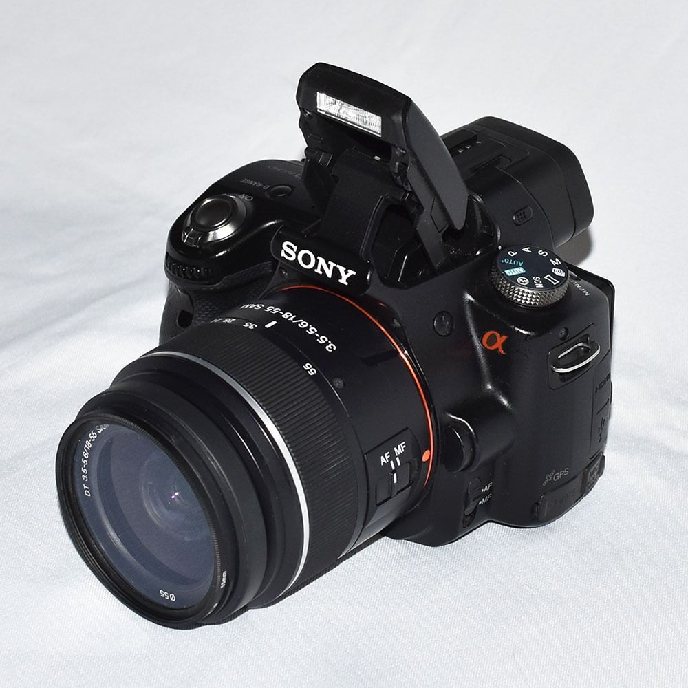 Sony Alpha DSLT A55 with 18-55mm AF lens(with Sony camera bag ...