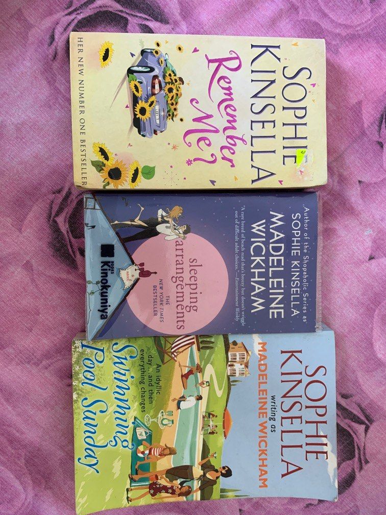 Sophie kinsella novels / books (3) for $10, Hobbies & Toys, Books ...