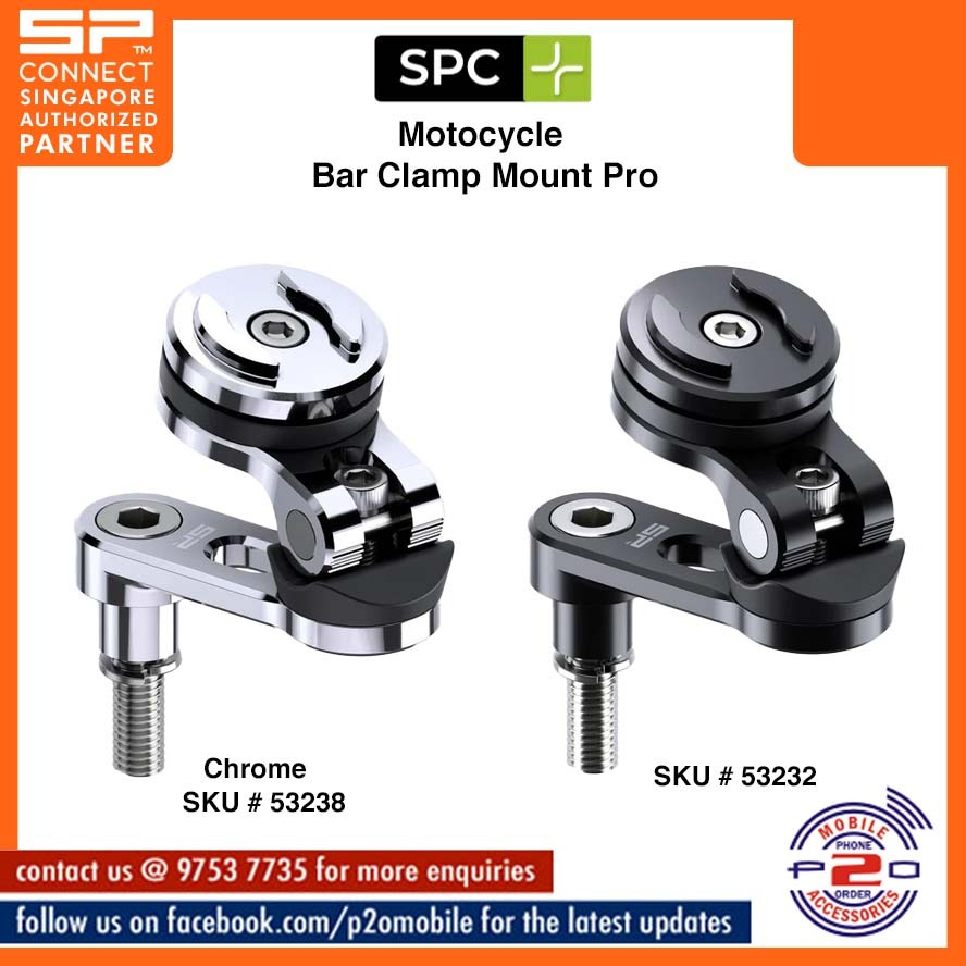 SPC+ (SP Connect+) Bar Clamp Mount Pro Chrome SKU # 53232 / SKU # 53238 ...