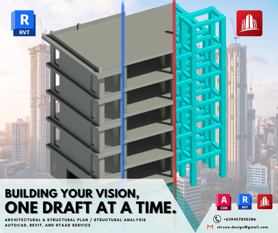 STAAD Structural Analysis, Revit Architectural / Structural Plan, CAD ...