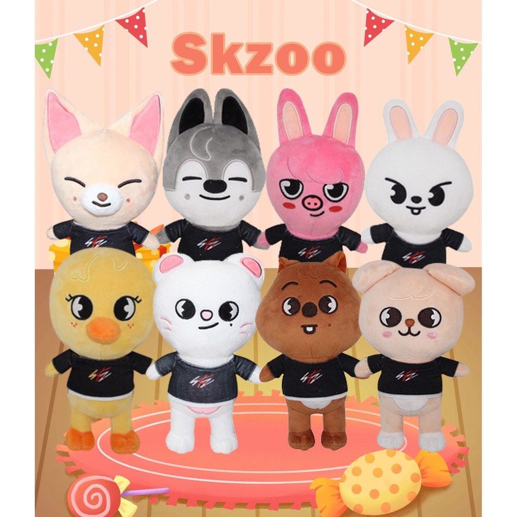 Stray Kids SKZOO Plush (Wolf Chan/Leebit/HAN QUOKKA/Jiniret) - Han ...