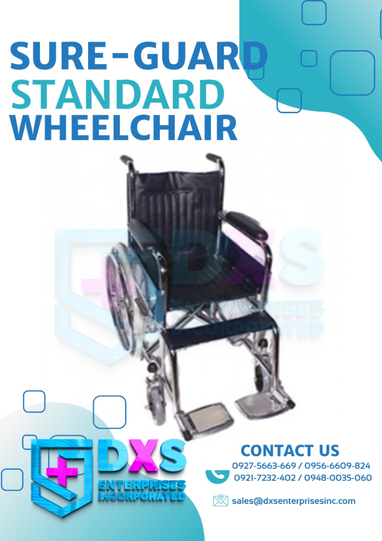 SURE-GUARD STANDARD WHEELCHAIR, Health & Nutrition, Assistive ...