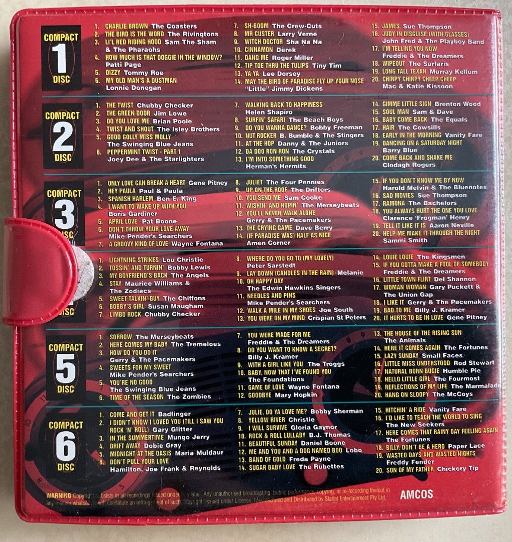 The Rock Box Vol.2 6CD (RARE) 120 Rock Tracks From Rock ‘N’ Roll Era ...