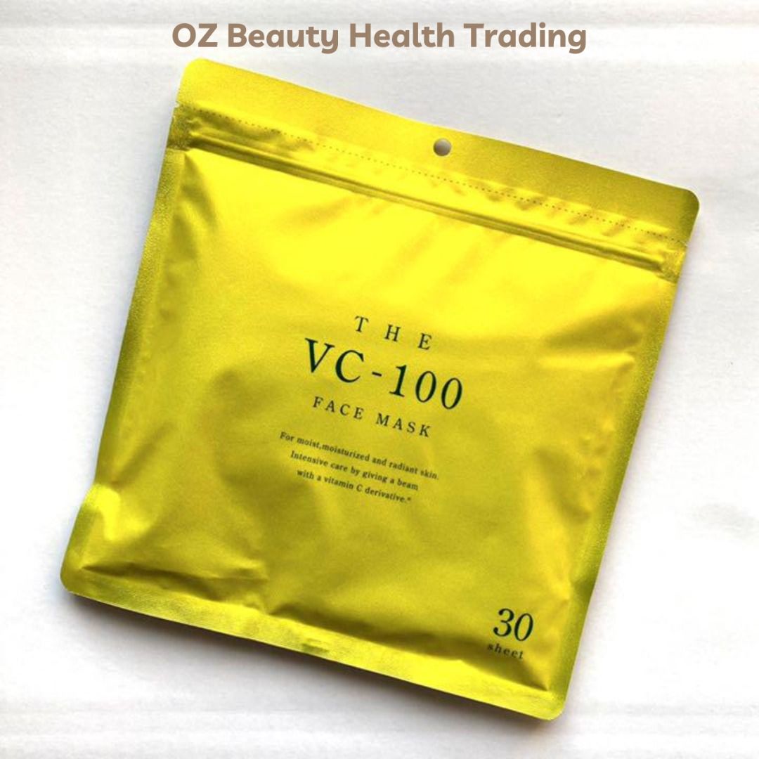The VC-100 Face Mask 360ml (30 sheets)/ Made in Japan/ For Moist, Radiant Skin With A Vitamin C ...