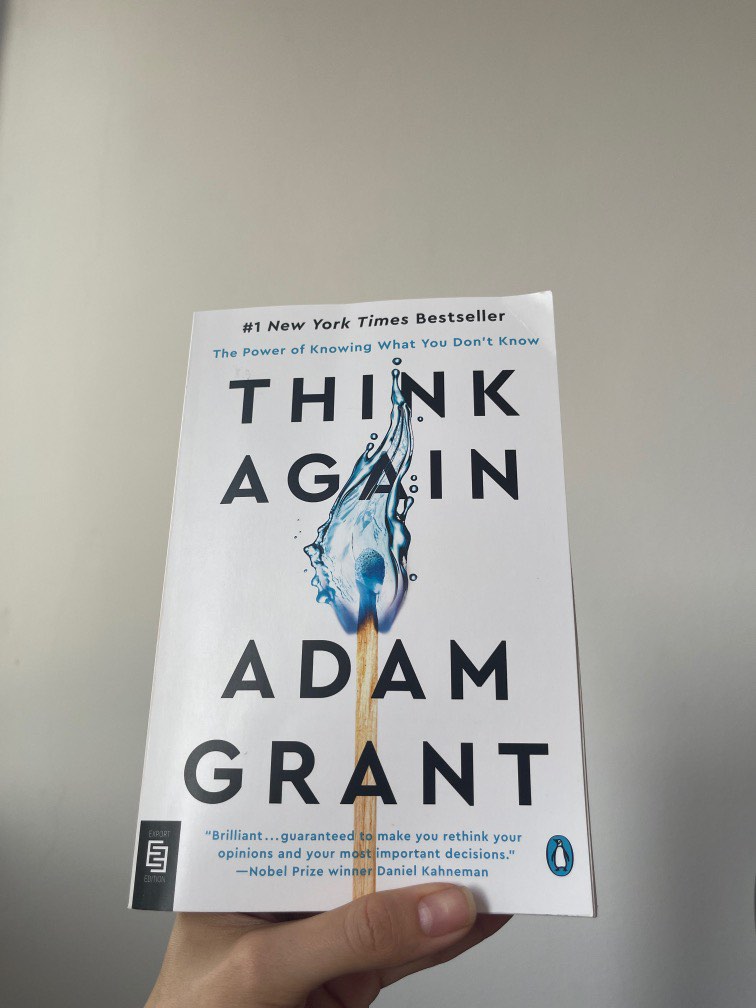 THINK AGAIN by ADAM GRANT, Hobbies & Toys, Books & Magazines, Fiction ...