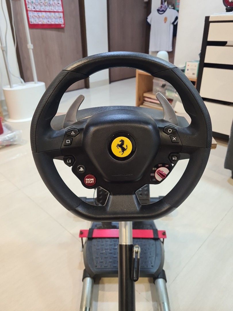 Thrustmaster T80 steering wheel with stand, Video Gaming, Video Games ...