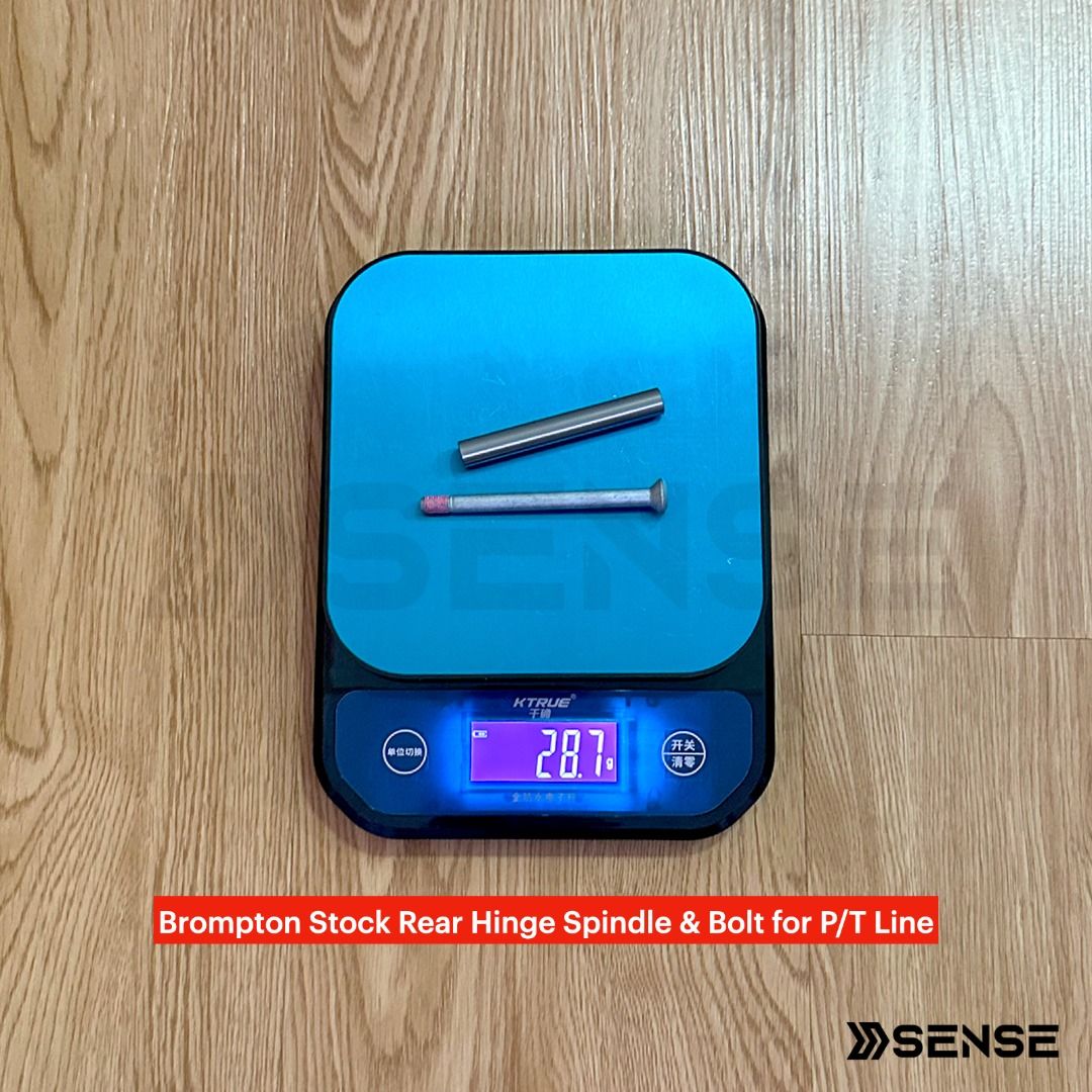 Titanium Rear Hinge Spindle for Brompton P/T Line, Sports Equipment ...