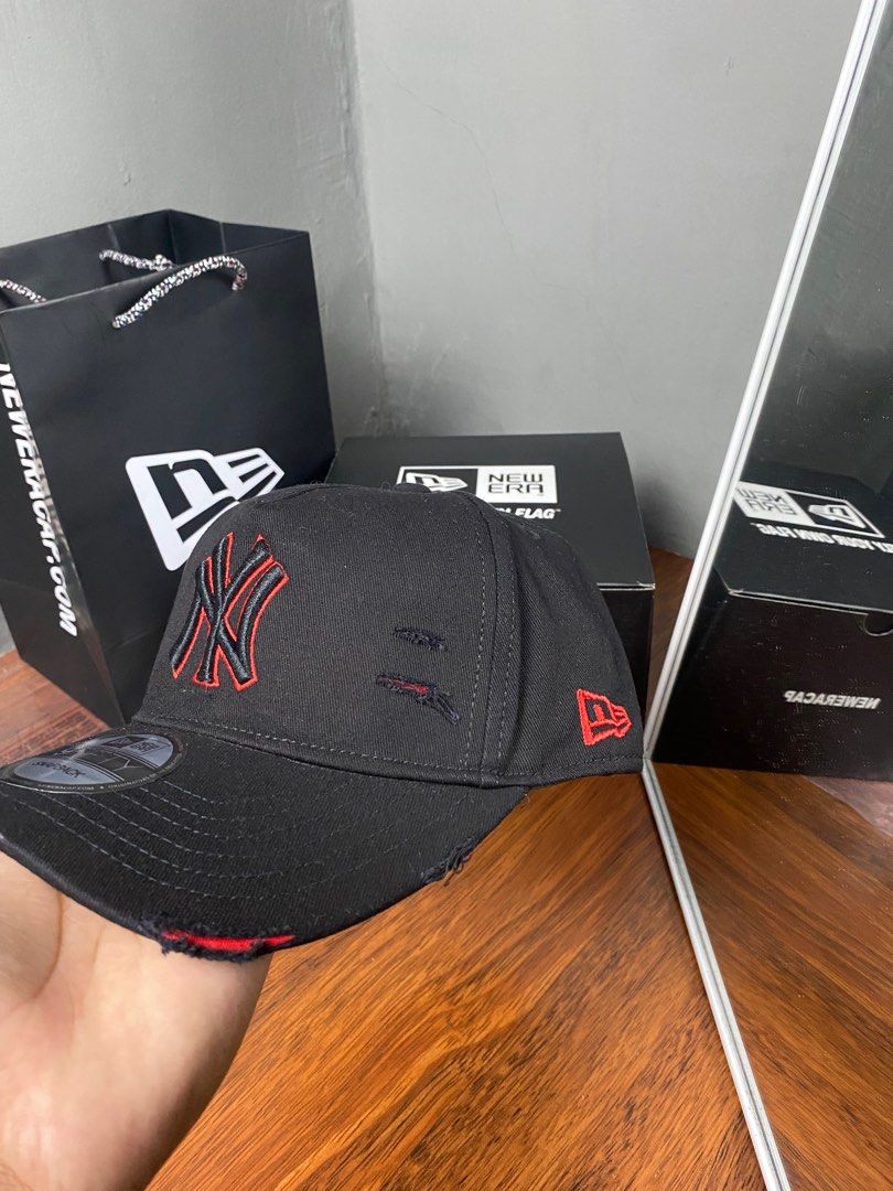 Topi Baseball MLB Caps New era Hat logo NY 940AF cotton damage topi MLB ...