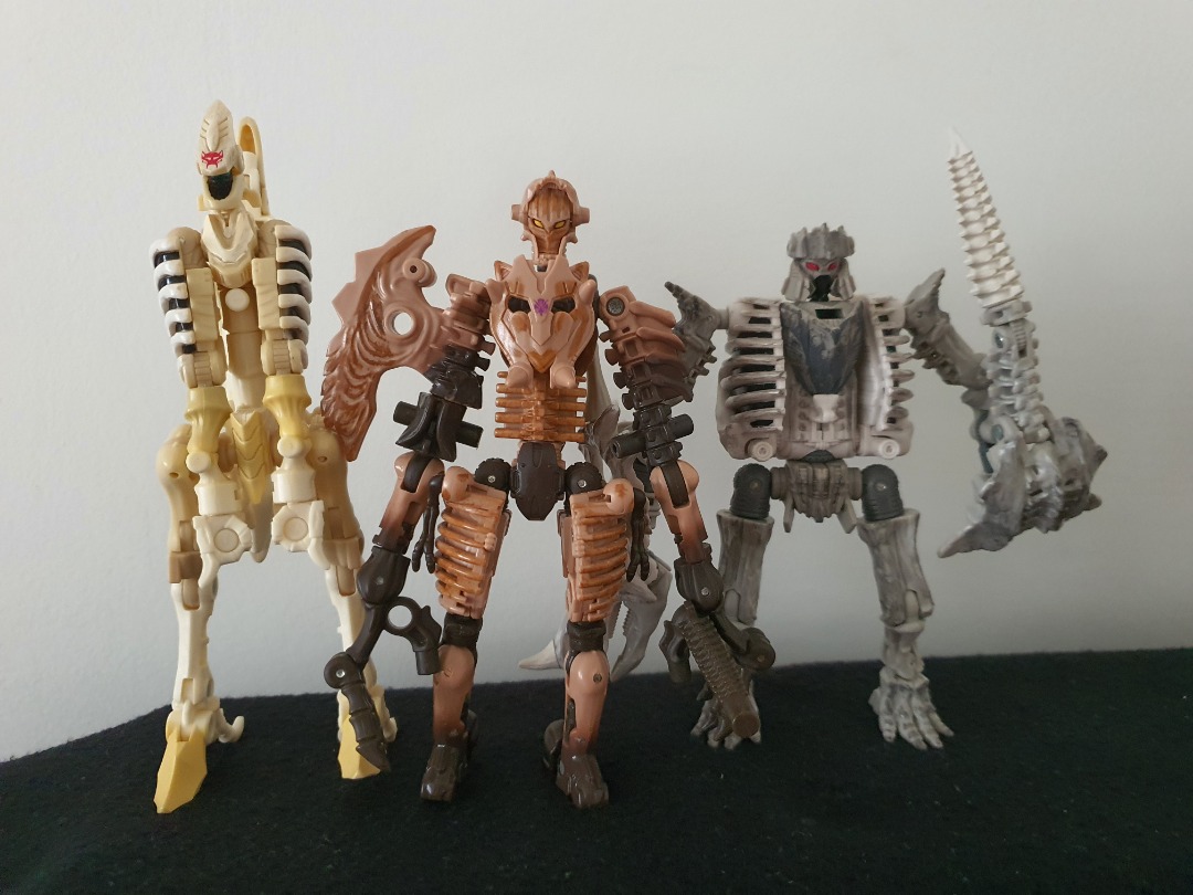 Transformers Kingdom Fossilizers Paleotrex, Ractonite and Wingfinger ...