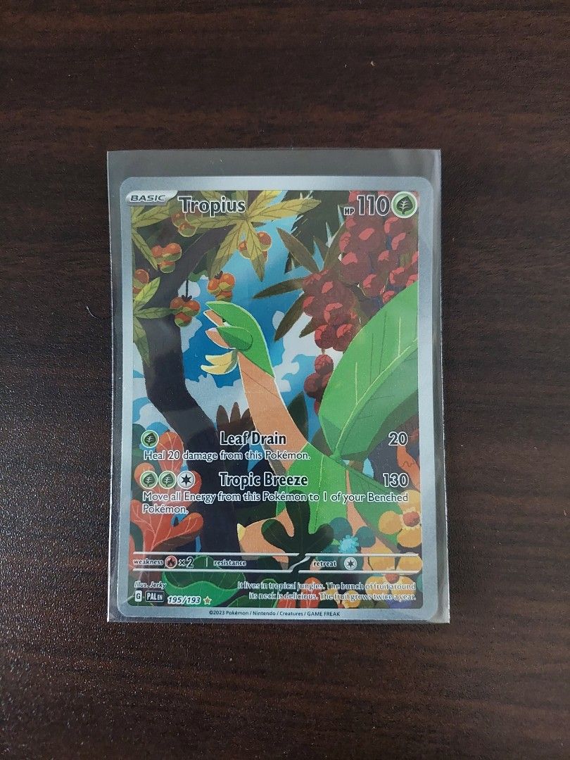 TROPIUS ART RARE PALDEA EVOLVED POKEMON TCG CARDS NOT CHARIZARD LUGIA ...