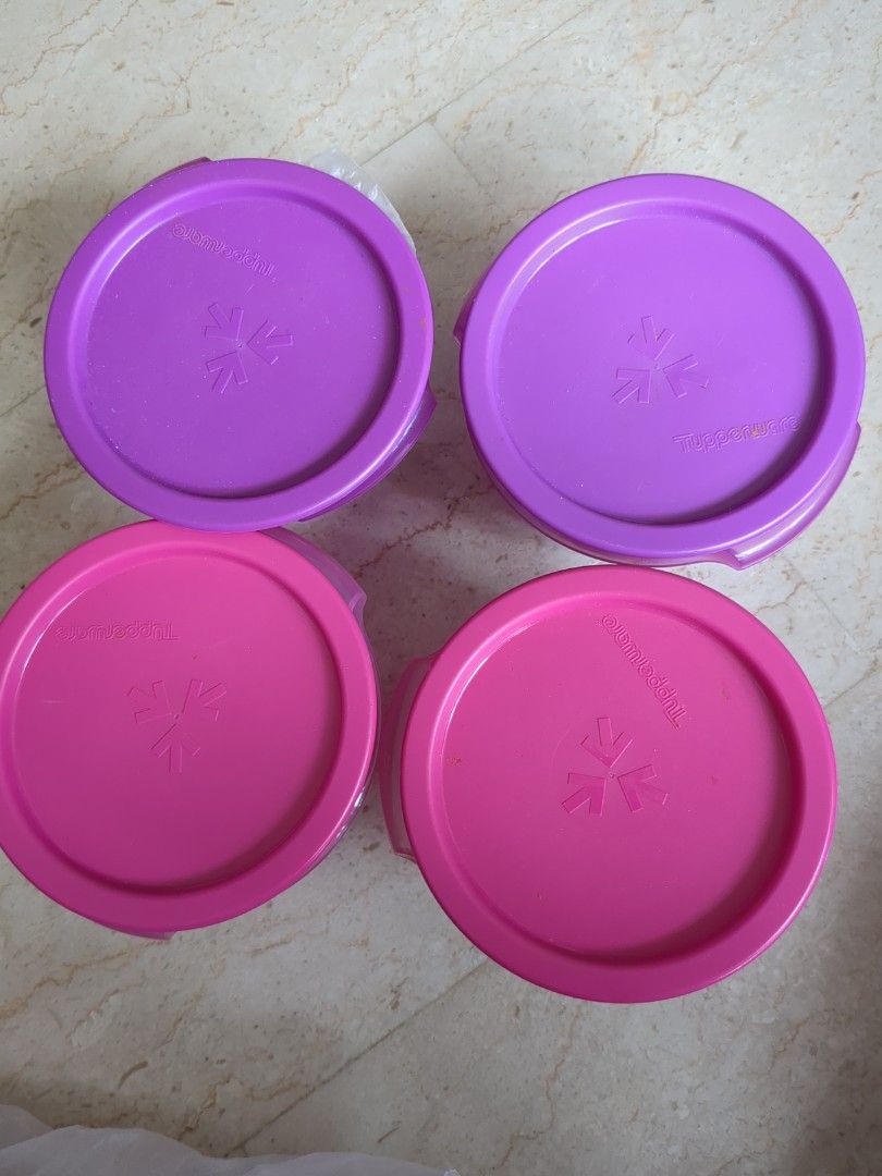 Tupperware triangular snack containers / containers, Furniture & Home ...