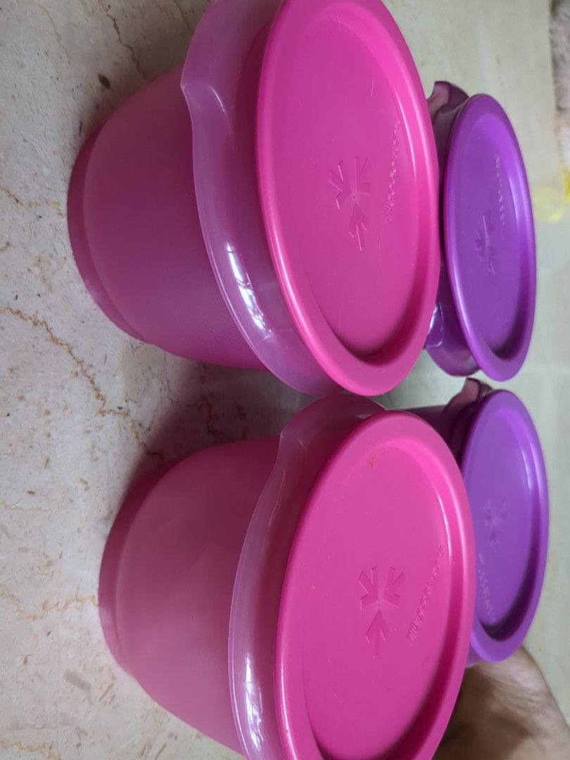 Tupperware triangular snack containers / containers, Furniture & Home ...