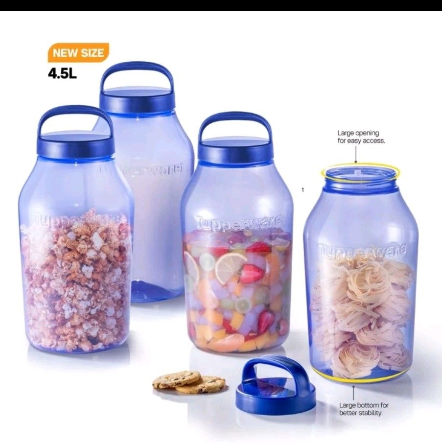 Tupperware Universal Jar 4.5L (1), Furniture & Home Living, Kitchenware ...