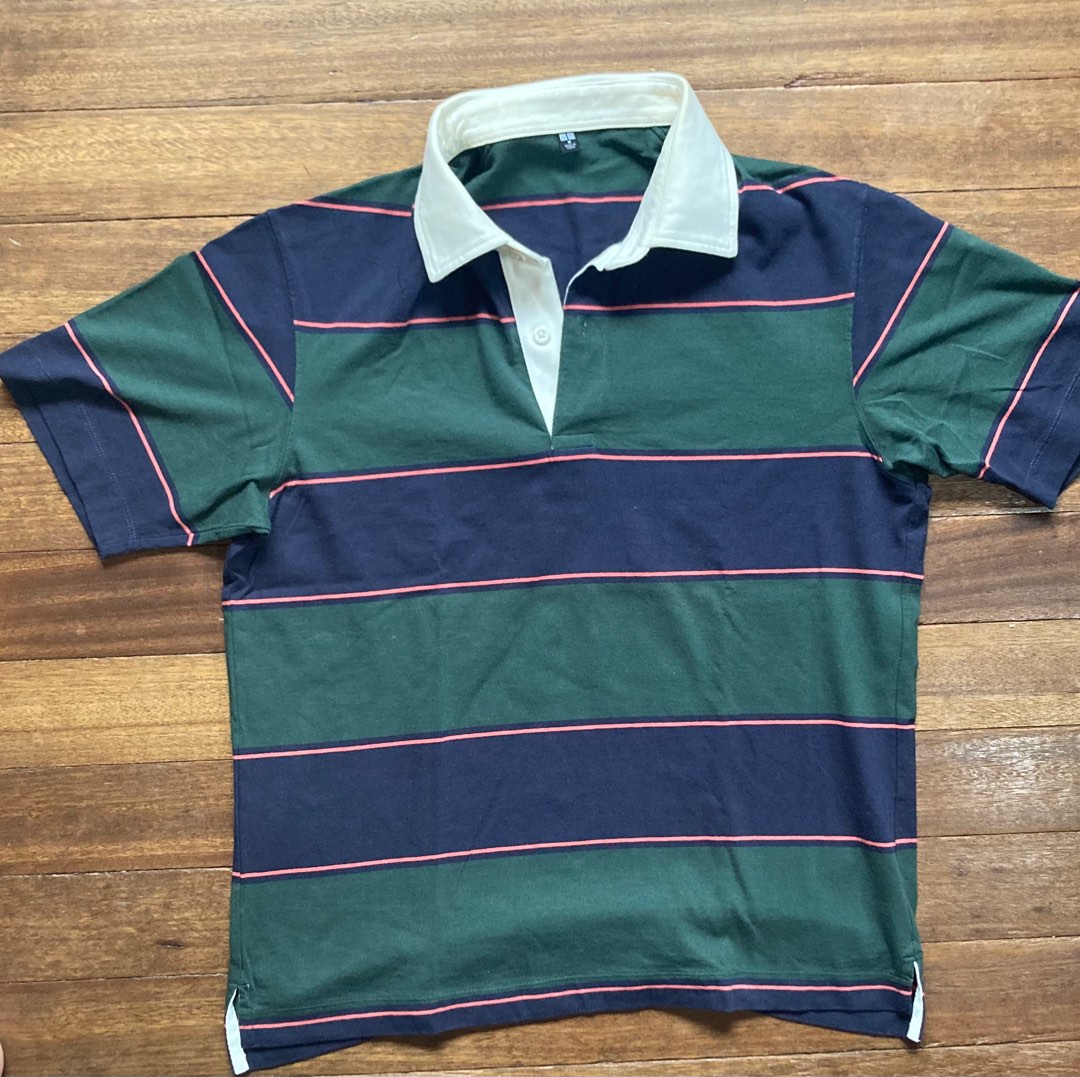 UNIQLO "Uniform ng Bayan" Rugger Dark Green Polo Shirt on Carousell