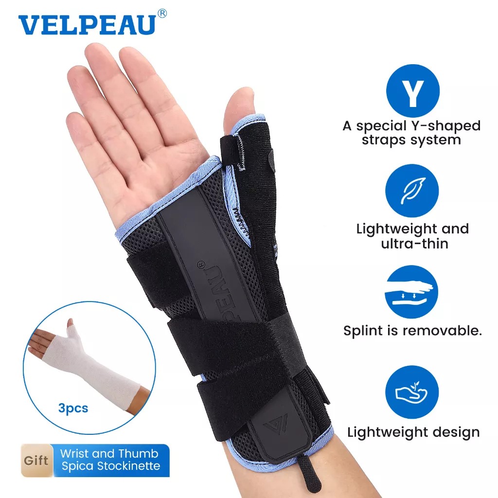 VELPEAU Hand Splint Brace Wrist Thumb Support on Carousell