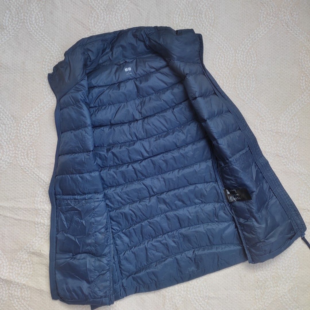 Vest / rompi ultra light UNIQLO Navy goose down bulu angsa cakep ...