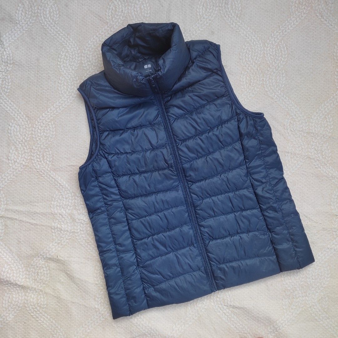 Vest / rompi ultra light UNIQLO Navy goose down bulu angsa cakep ...