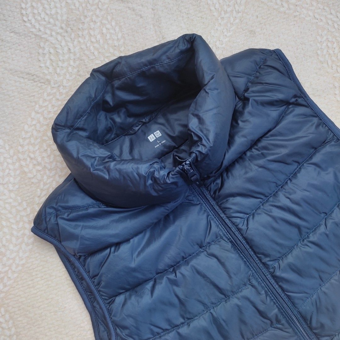 Vest / rompi ultra light UNIQLO Navy goose down bulu angsa cakep ...