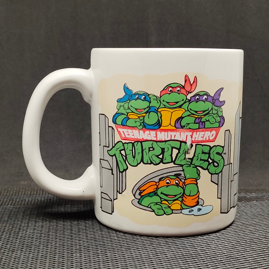 Vintage 1990 Teenage Mutant Ninja Turtles DONATELLO Collectible Mug Exclusive Harry James Design ...