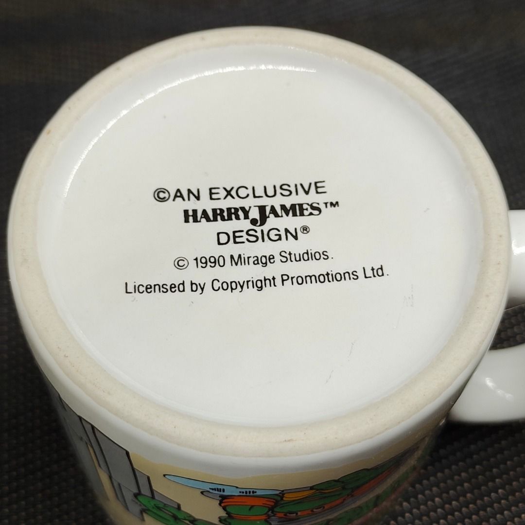 Vintage 1990 Teenage Mutant Ninja Turtles DONATELLO Collectible Mug Exclusive Harry James Design ...