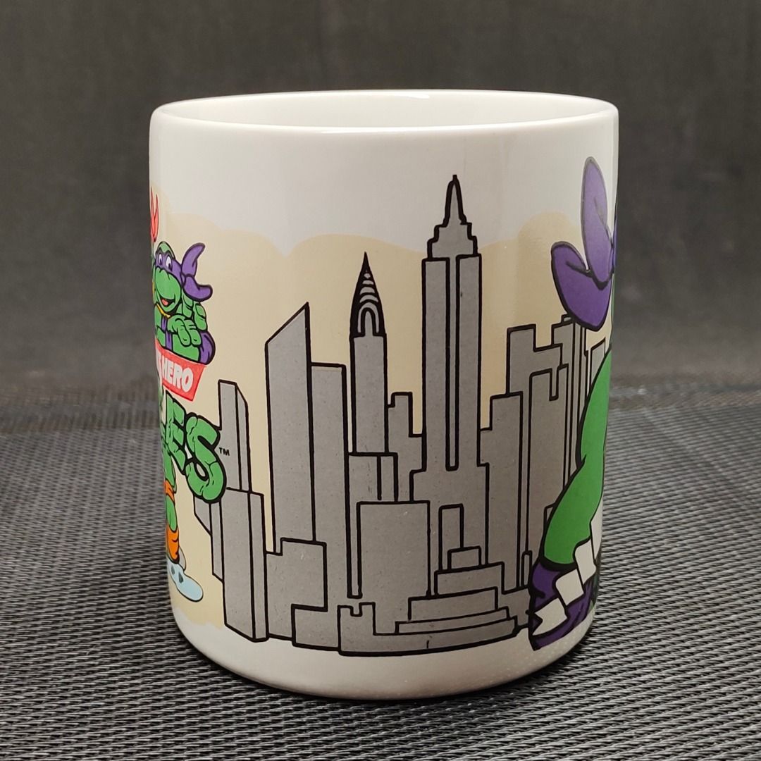 Vintage 1990 Teenage Mutant Ninja Turtles DONATELLO Collectible Mug Exclusive Harry James Design ...