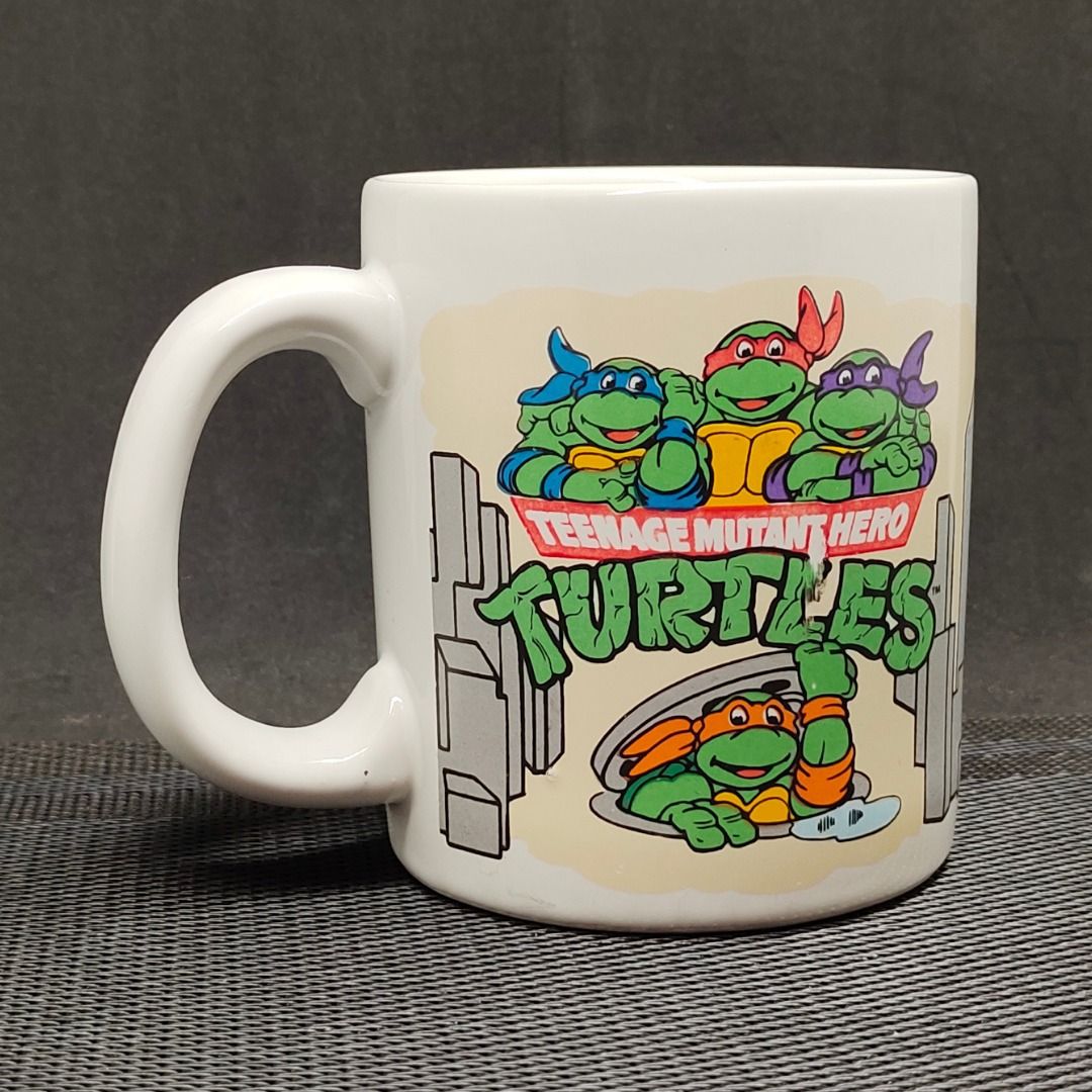 Vintage 1990 Teenage Mutant Ninja Turtles DONATELLO Collectible Mug Exclusive Harry James Design ...
