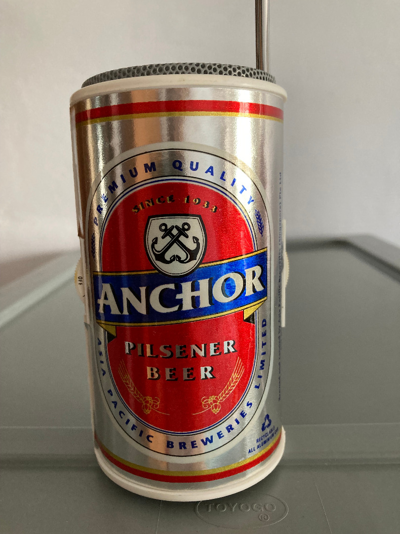 Vintage Anchor Beer Can FM Radio, Hobbies & Toys, Memorabilia ...