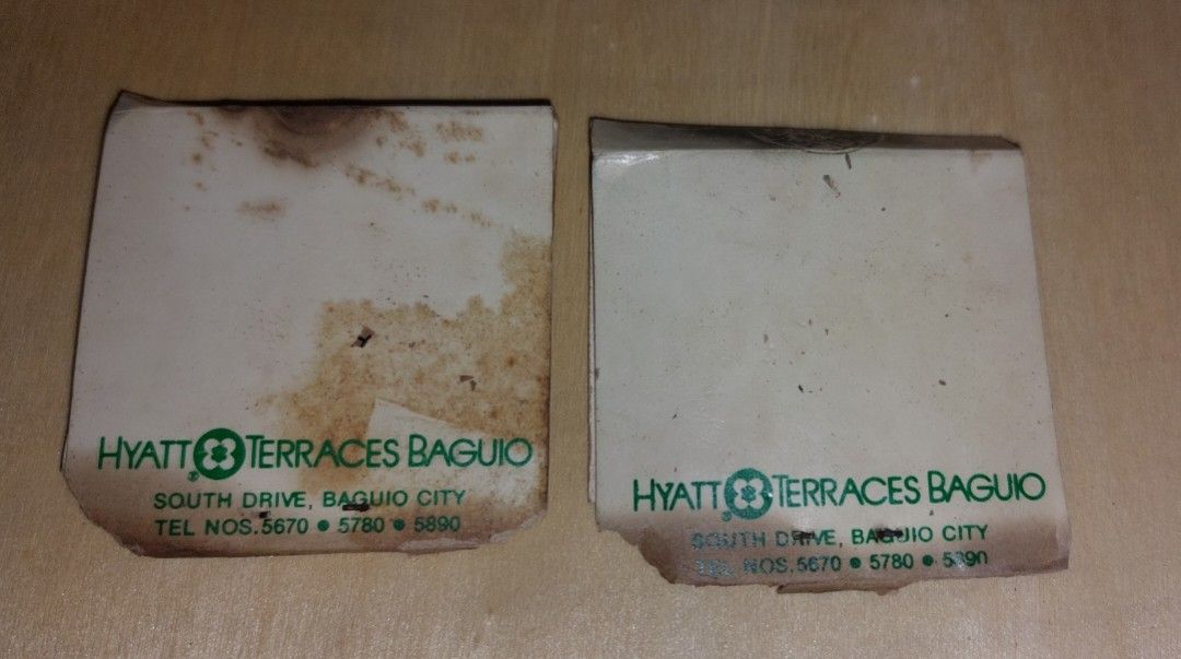 Vintage Collectible Hyatt Terraces Baguio Hotel Souvenir Matchbok ...