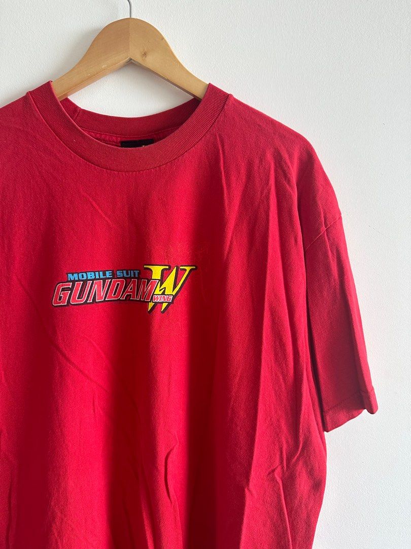 Vintage Gundam Wing Anime Rare Cartoon, Men's Fashion, Tops & Sets ...