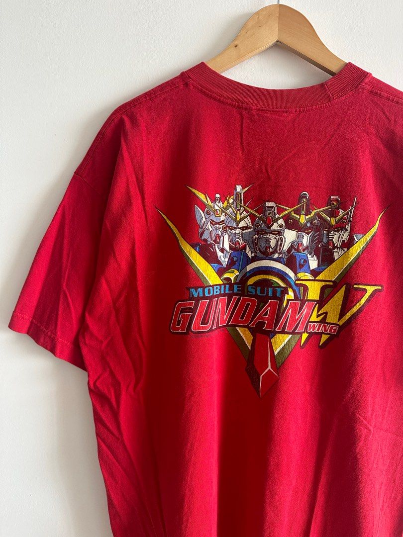 Vintage Gundam Wing Anime Rare Cartoon, Men's Fashion, Tops & Sets ...