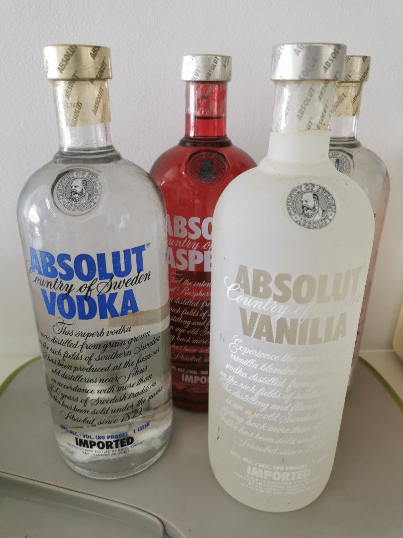 Vodka - Absolute, Food & Drinks, Alcoholic Beverages on Carousell