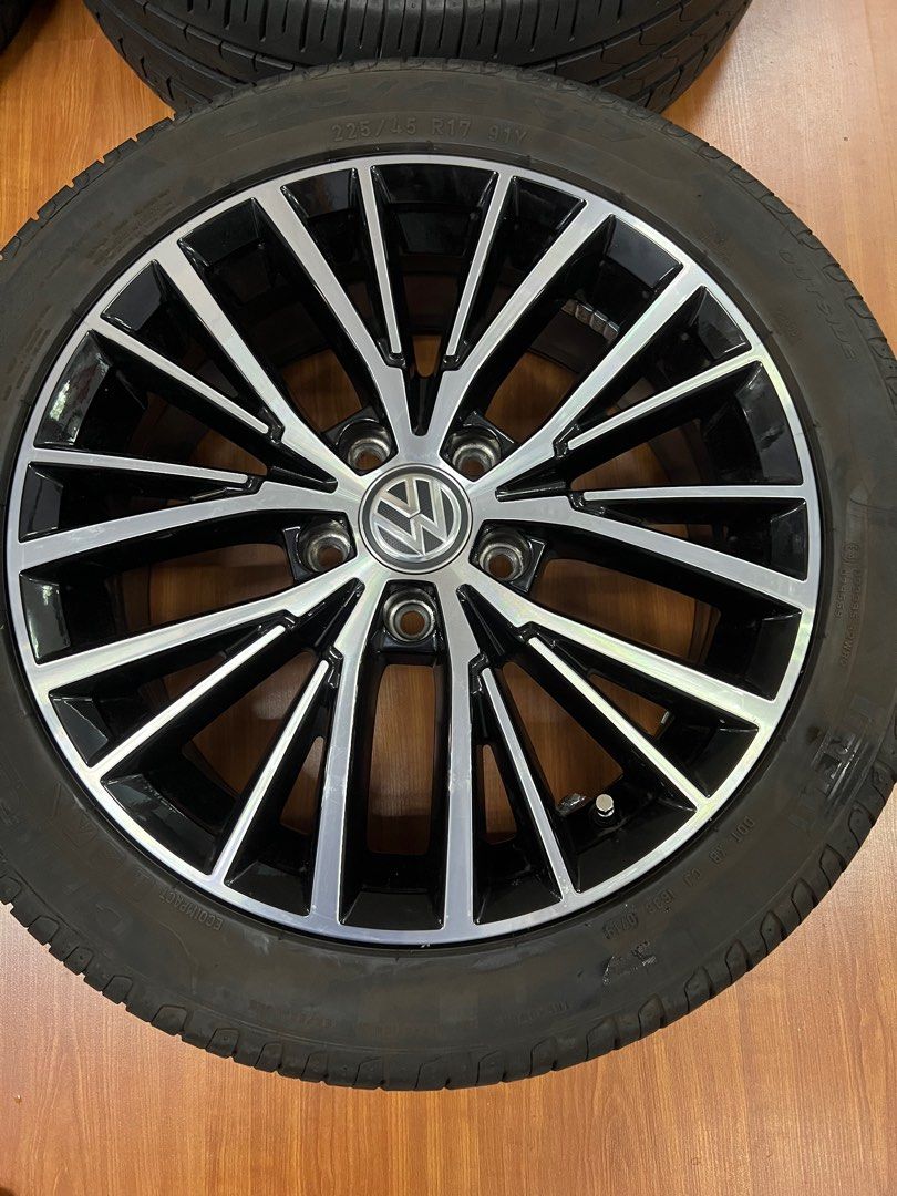Volkswagen Rim 17”, Car Accessories, Tyres & Rims on Carousell