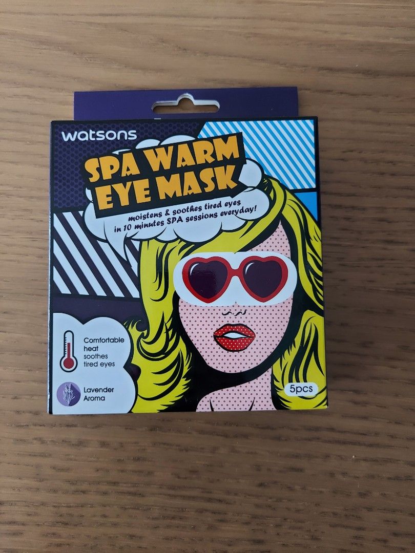 Watson Spa Warm Eye Mask, Beauty & Personal Care, Face, Face Care on ...