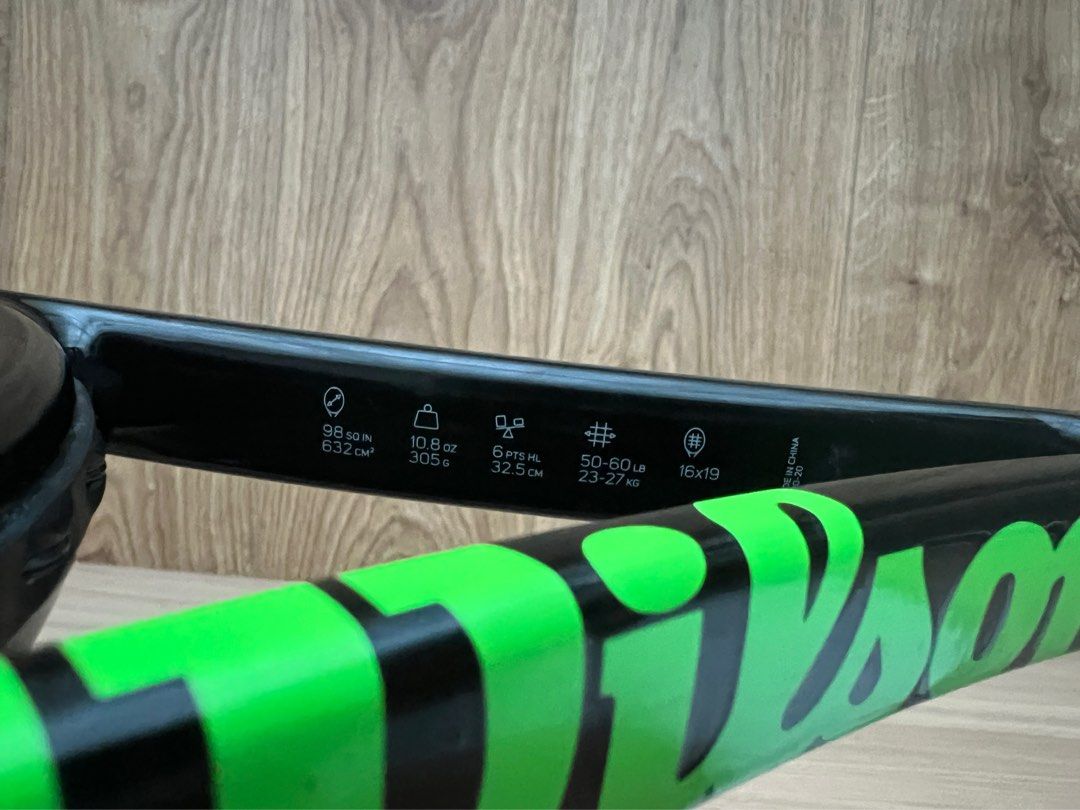 Wilson Blade Pro 98 ProLabs H22, Sports Equipment, Sports & Games ...