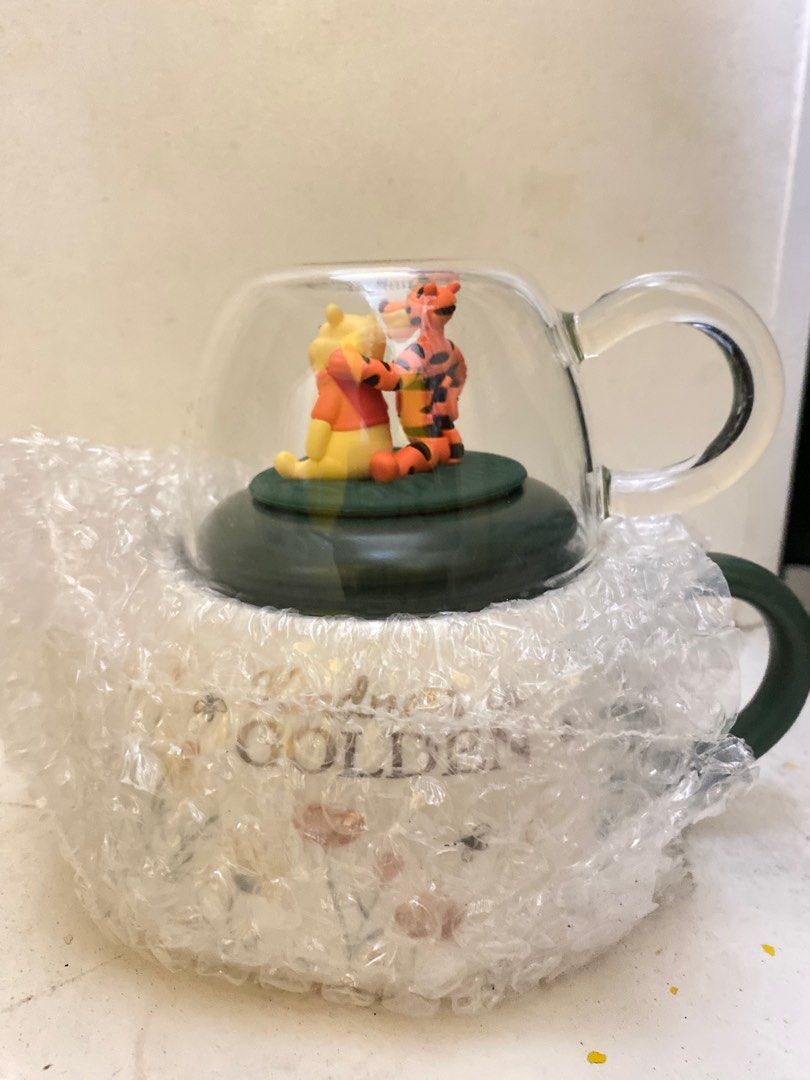 Winnie the Pooh and Tigger Teapot with glass cup on Carousell