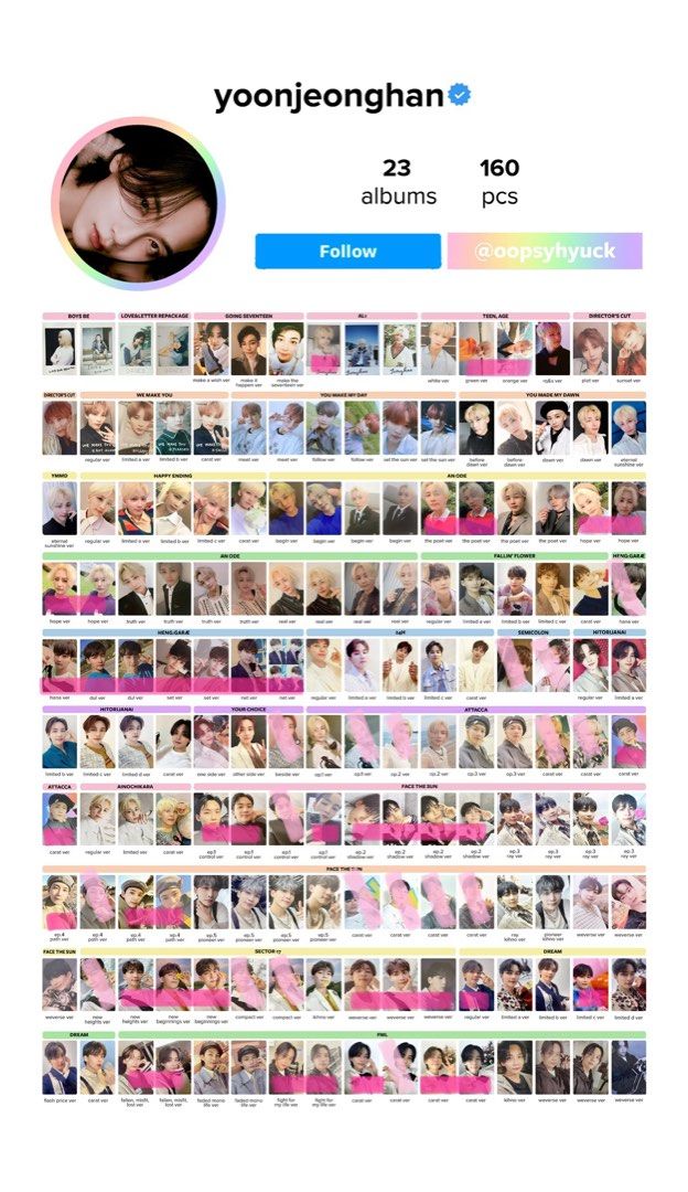 wtt/wts svt bss hoshi and dk pc and unsealed album, Hobbies & Toys ...