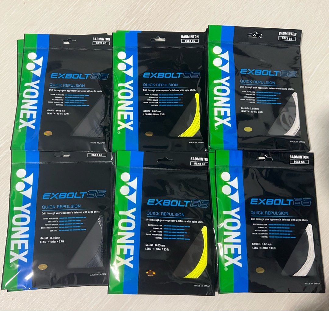 Yonex Exbolt 65 (Authentic), Sports Equipment, Sports & Games, Racket ...