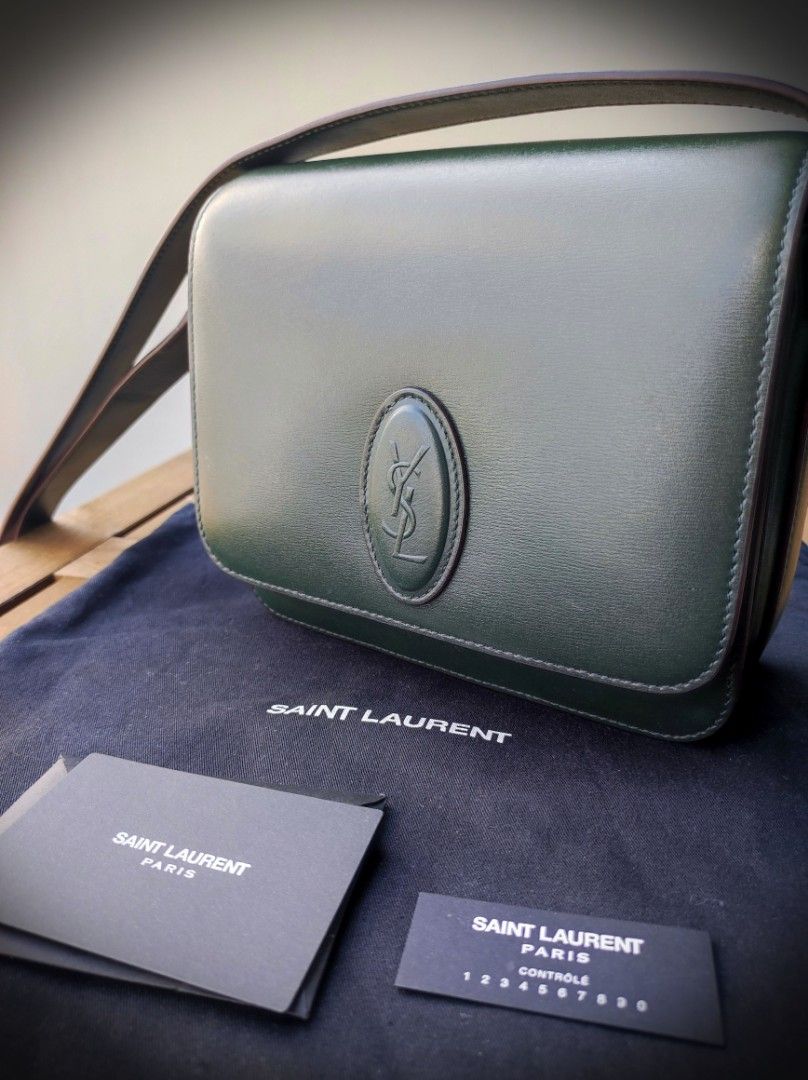 YSL Crossbody Green, Luxury, Bags & Wallets on Carousell
