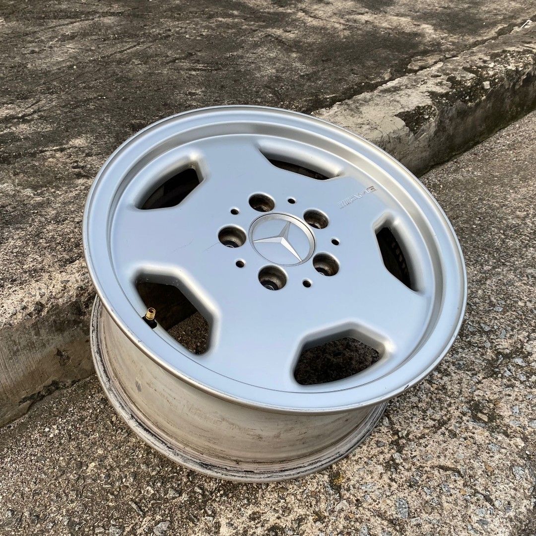 15" Mercedes AMG Monoblock rims, Car Accessories, Tyres & Rims on Carousell