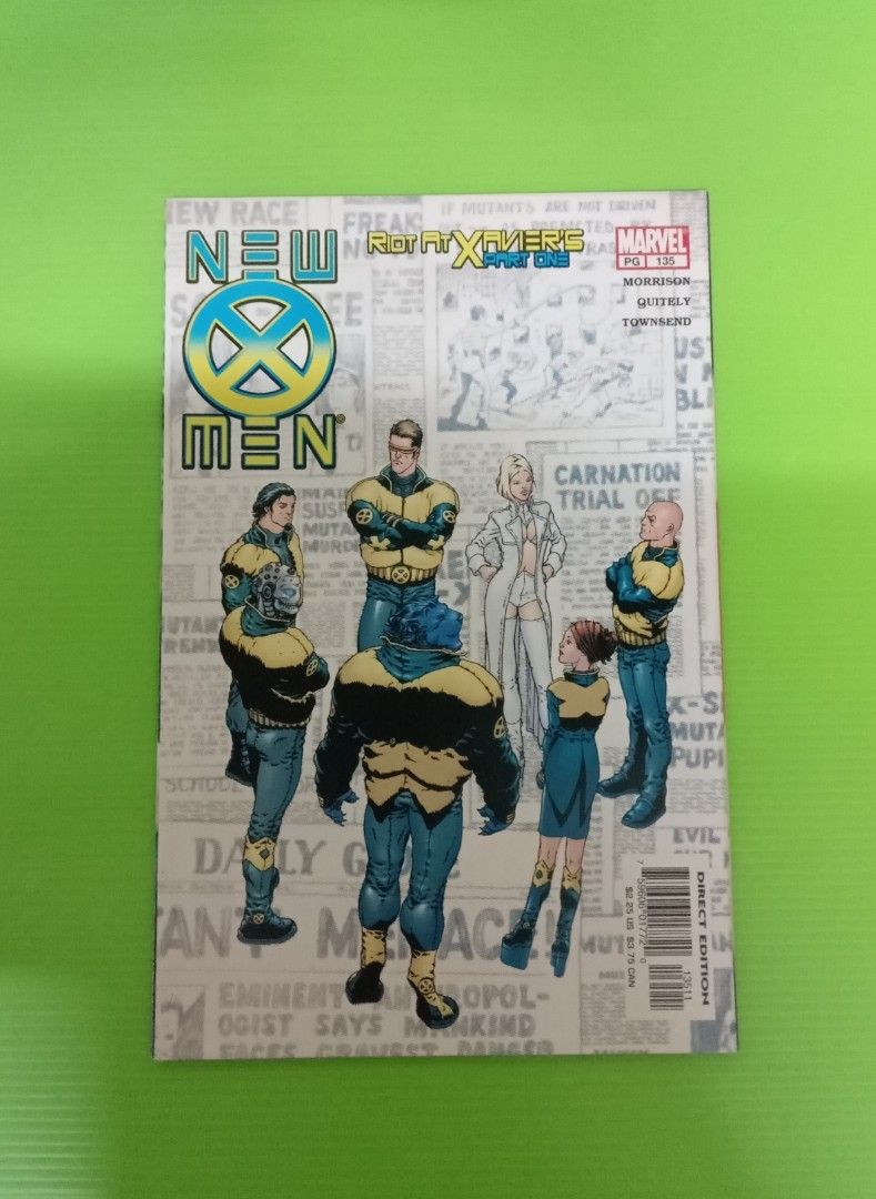 1st team app Omega Gang ! New Xmen #135 ( Frank Quitely - Cover Art ...