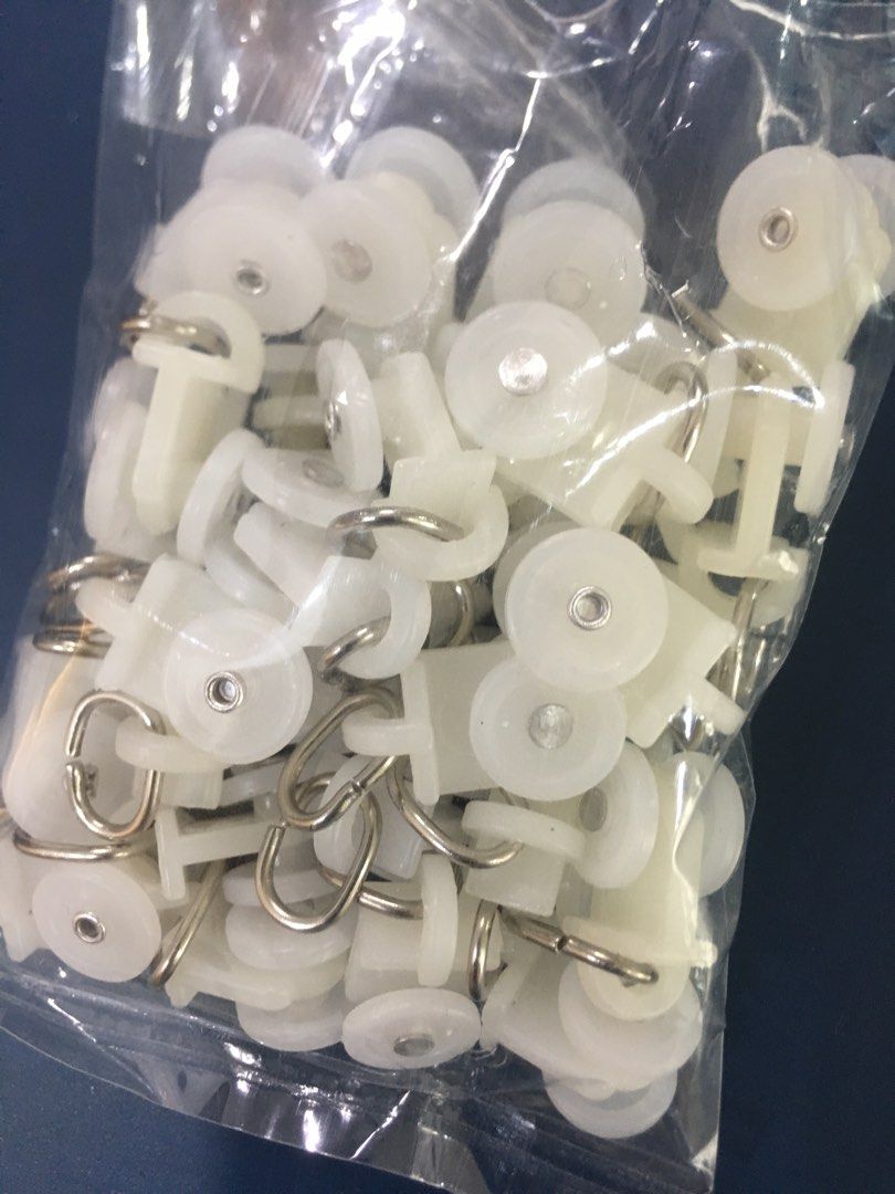30 pieces Curtain roller / curtain rail wheels, Furniture & Home Living ...