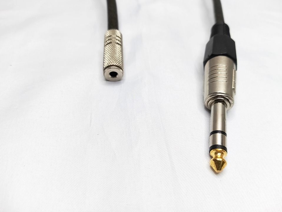 3.5mm FEMALE TRS to 6.35mm MALE PL55 STEREO, BEST FOR MOBILE PHONE to ...