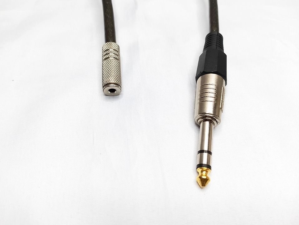 3.5mm FEMALE TRS to 6.35mm MALE PL55 STEREO, BEST FOR MOBILE PHONE to ...