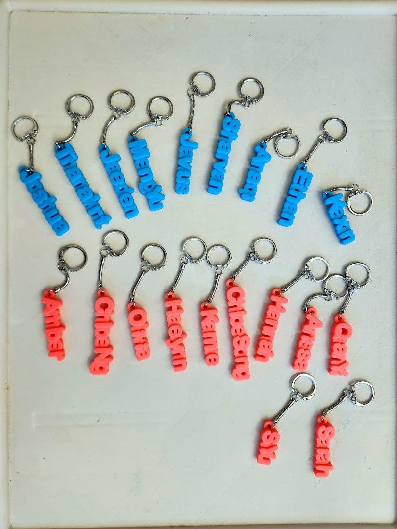 3d printed custom keychain name, Hobbies & Toys, Stationery & Craft ...